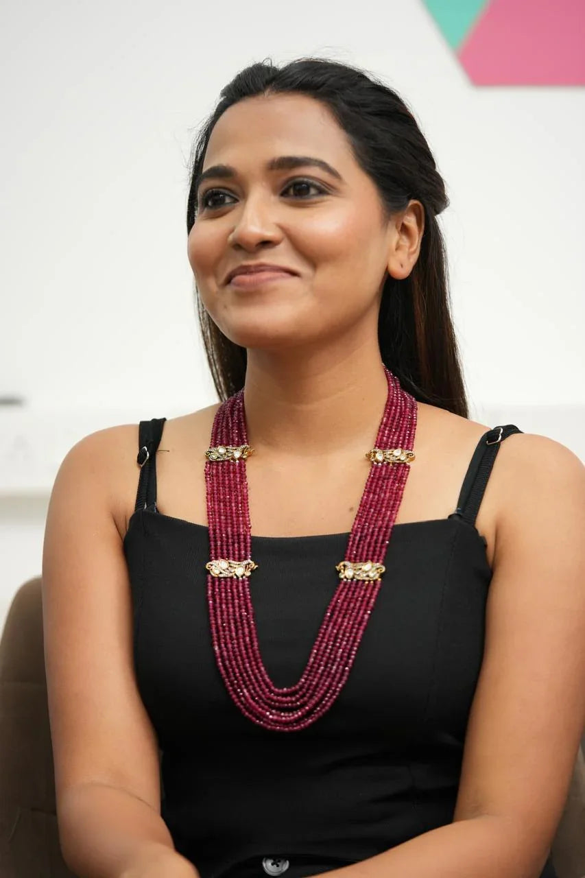 Urmi Crystal Polki Long Mala