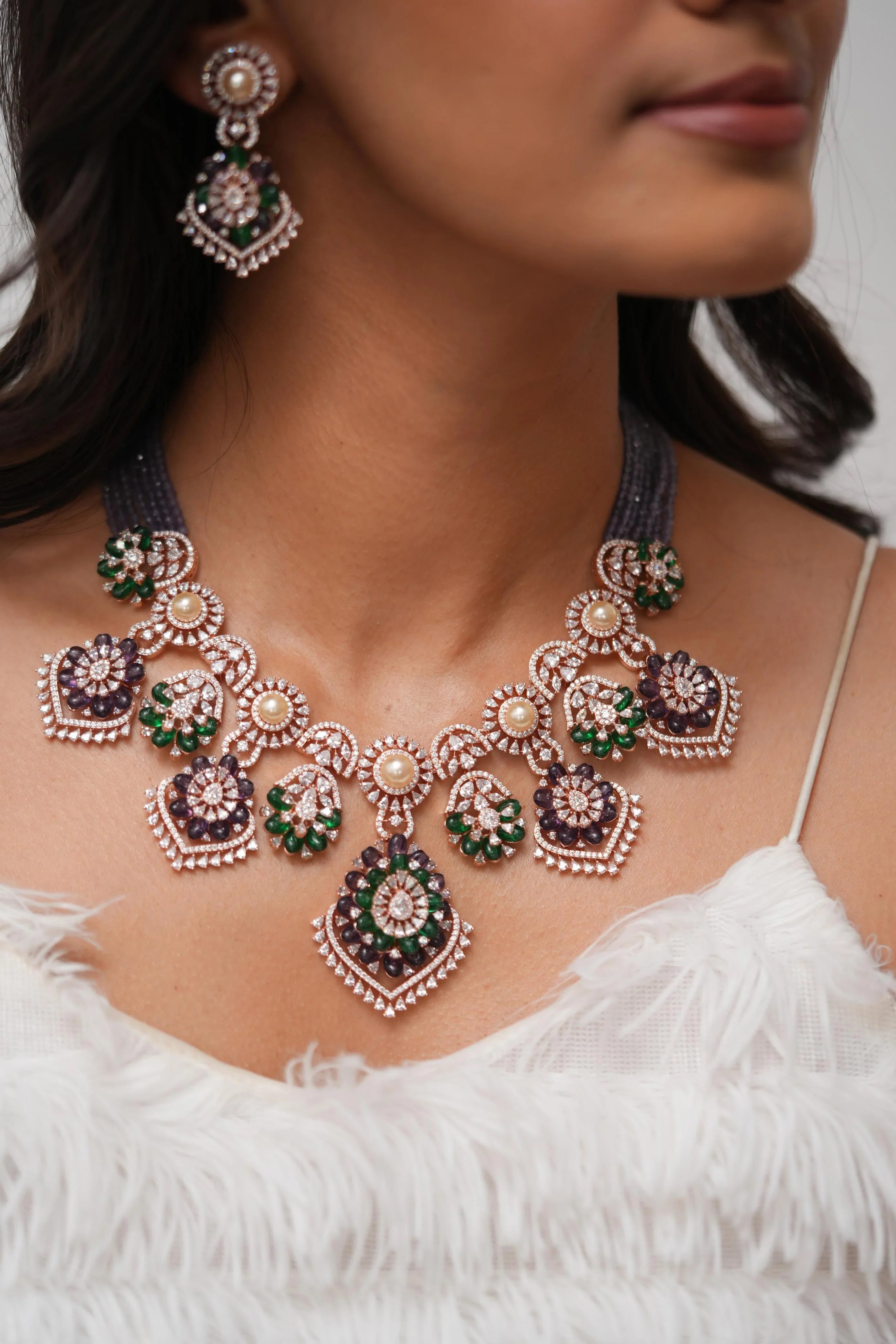 Merida Diamond Necklace Set | LaLa Land Collection