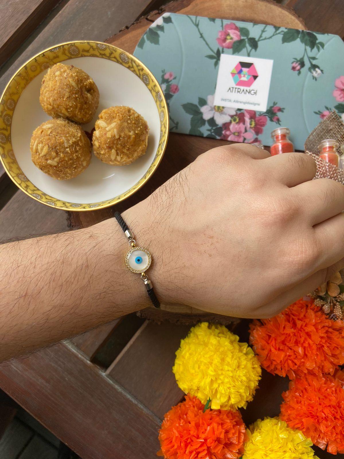 Evil Eye Monogram Daily Bracelet