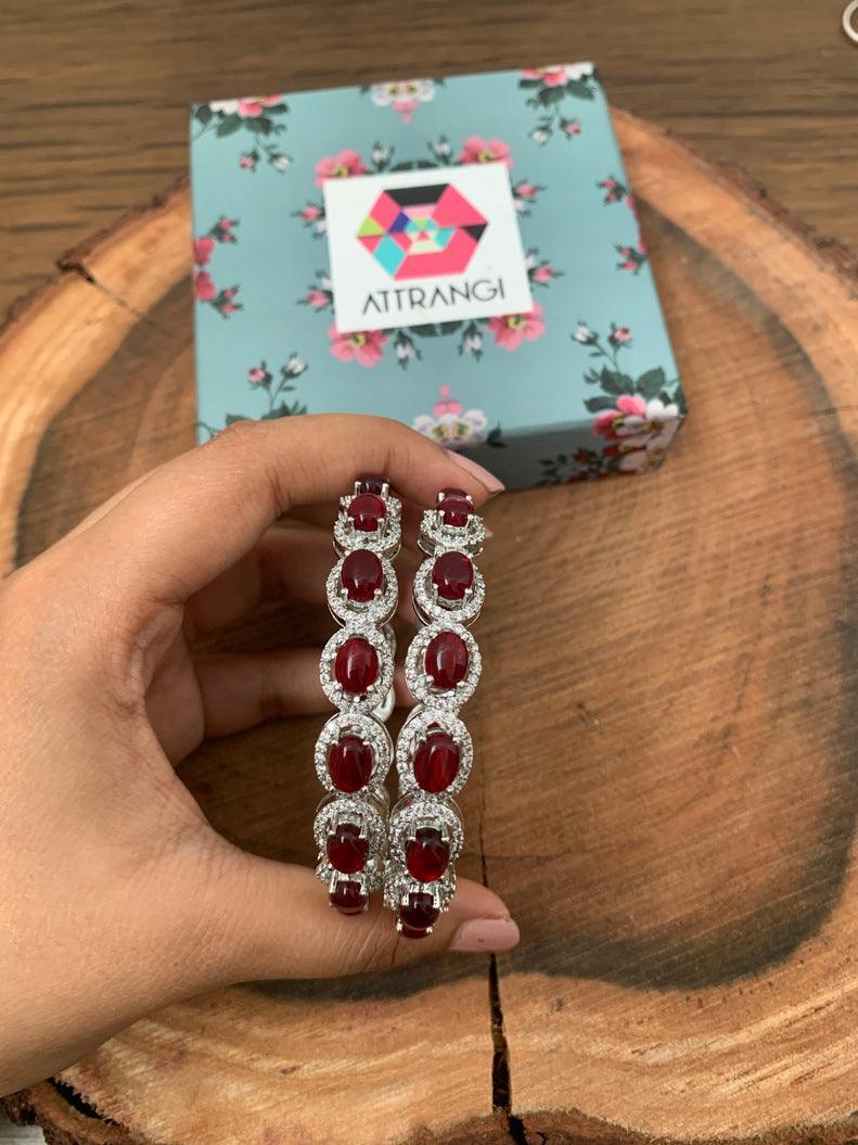 Potta Ruby/ Emerald Bangle Set